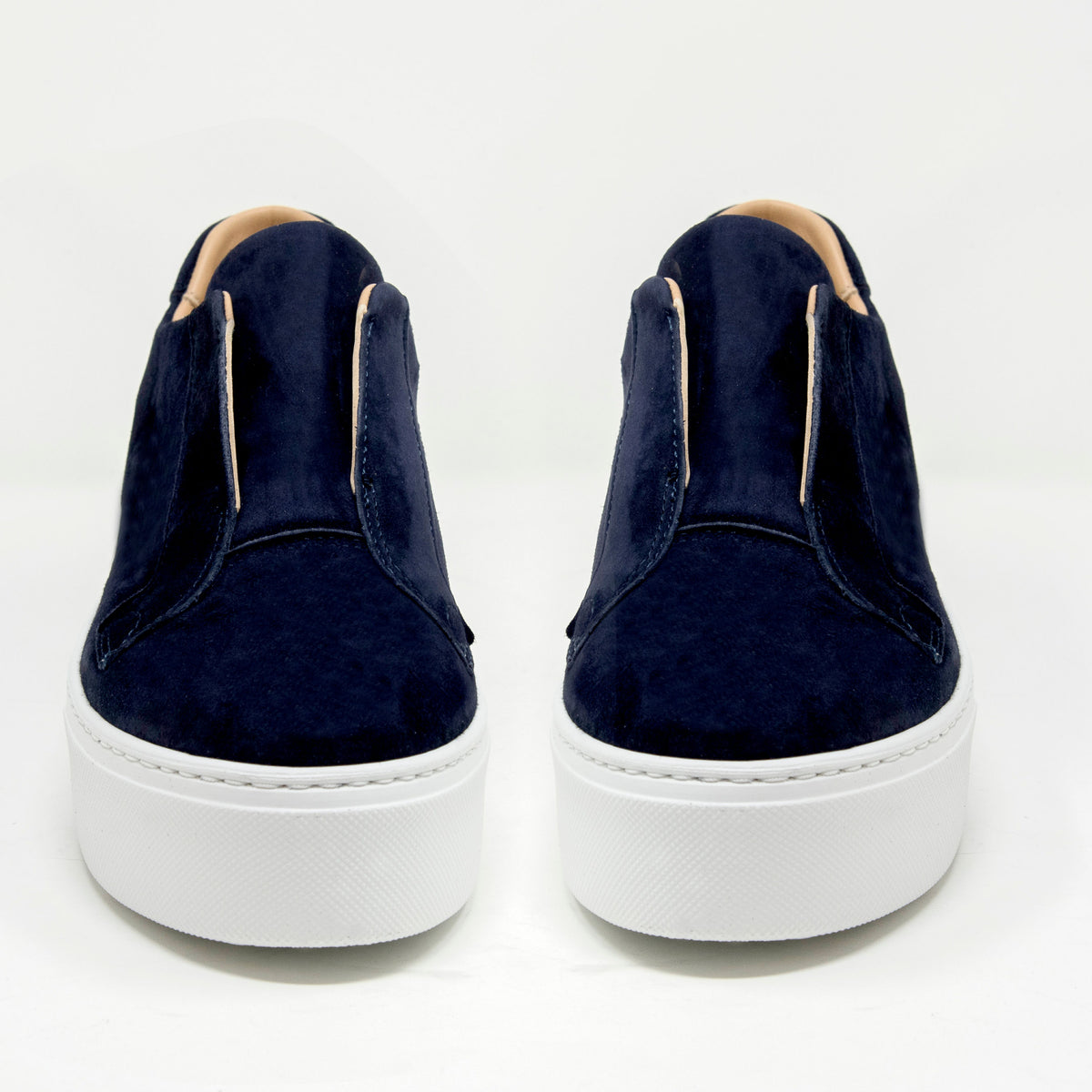 Jane GALLAND Navy Trainers | Jane GALLAND | Flatform Laceless Trainers ...